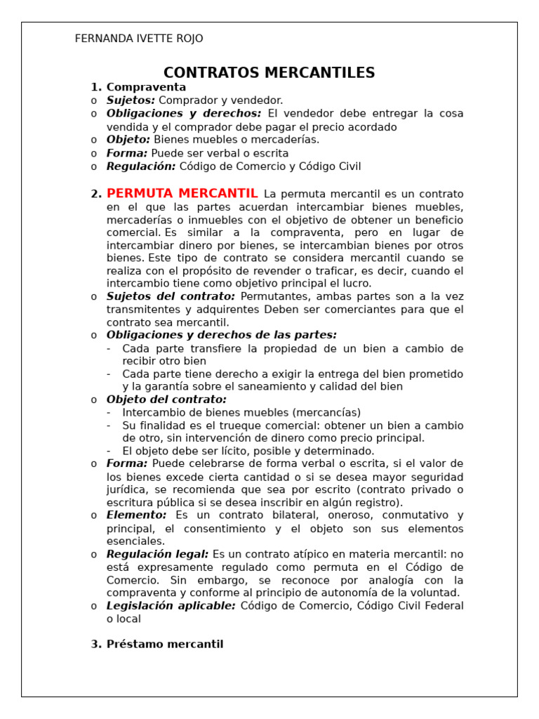 Contratos Mercantiles | PDF | Economias | Business