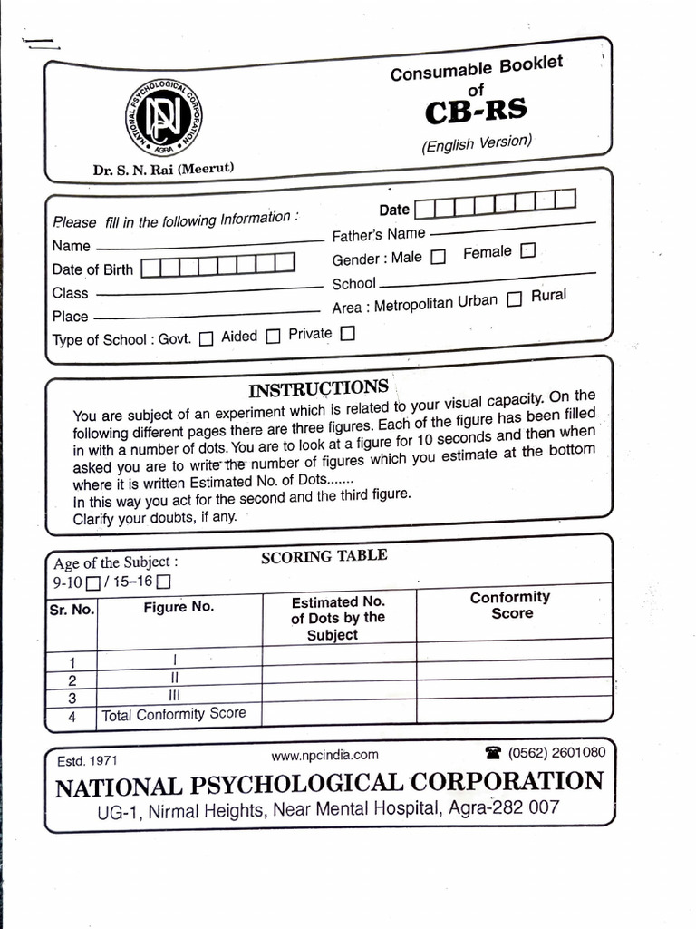 Conformity Behavior Form | PDF | Psychology | Behavioural Sciences