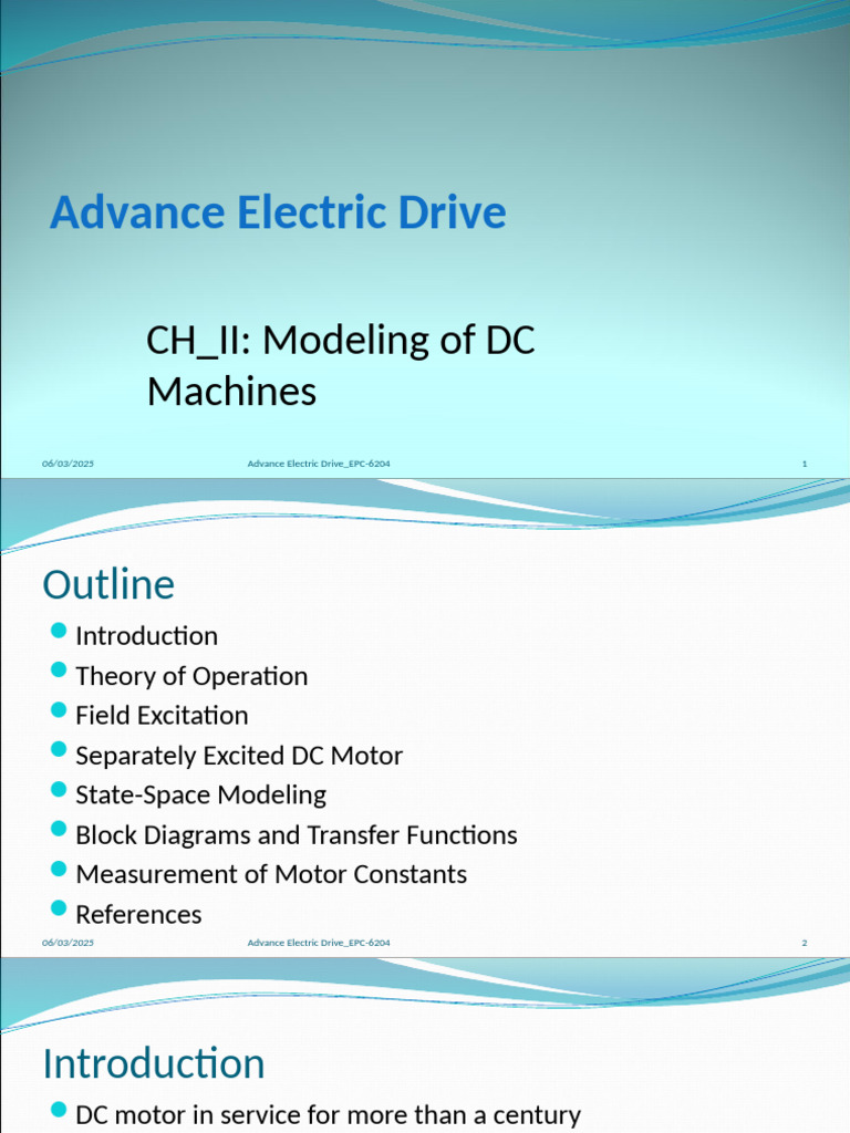 2 Modeling of DC Machines | PDF | Electric Motor | Direct Current
