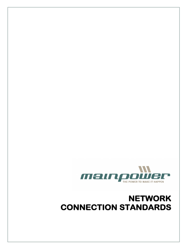 Network Connection Standards ENOS 052 | PDF | Electricity | Electrical ...