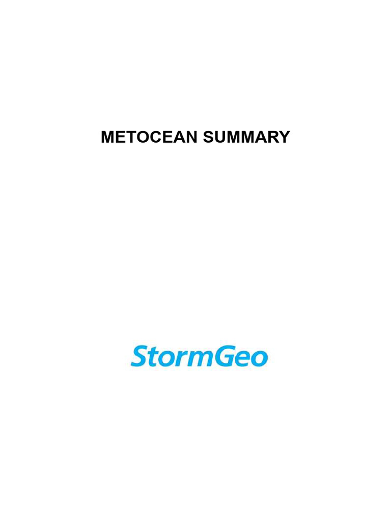 Metocean Data p0247-01 - Rev2 | PDF | Latitude | Physical Geography