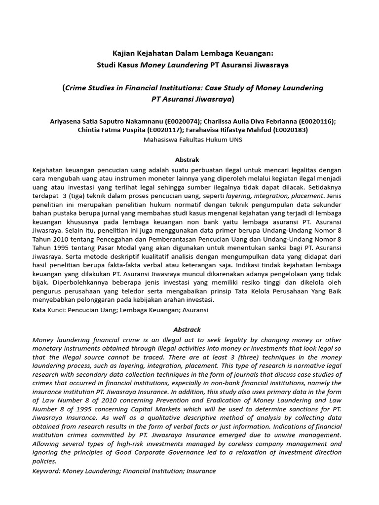 Kelompok 7 - UAS Perbankan | PDF