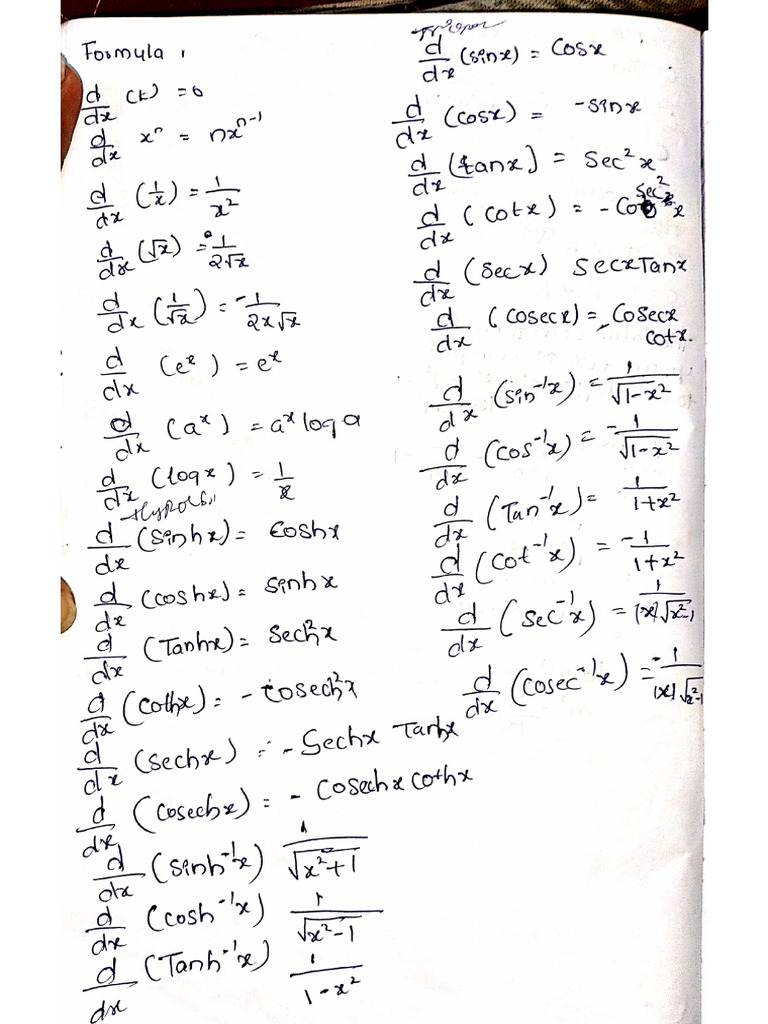 Differentiation Notes ECET | PDF