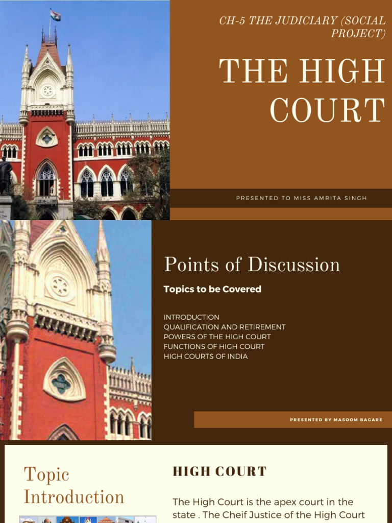 High Court Overview for School Project | PDF