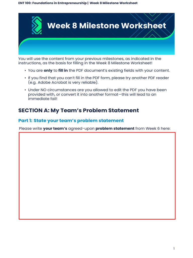Week 8 Milestone Worksheet | PDF | Mobile App | Internet
