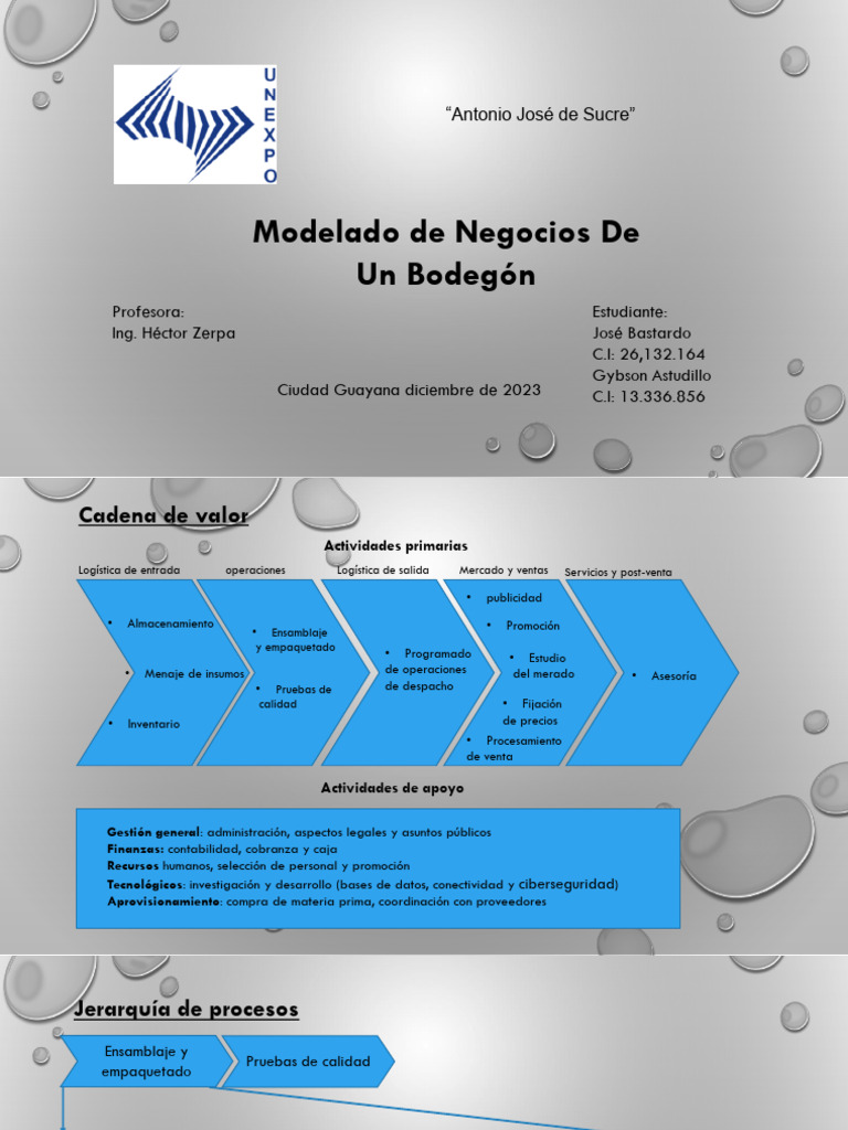 Modelado de Negocios - Jose Bastardo, Gybson Astudillo | PDF | Obtención | Logística