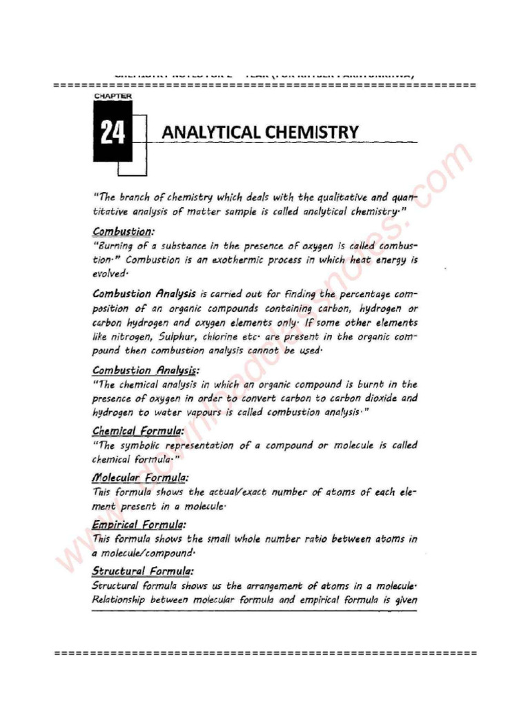 Chapter 24 Analytical Chemsitry | PDF