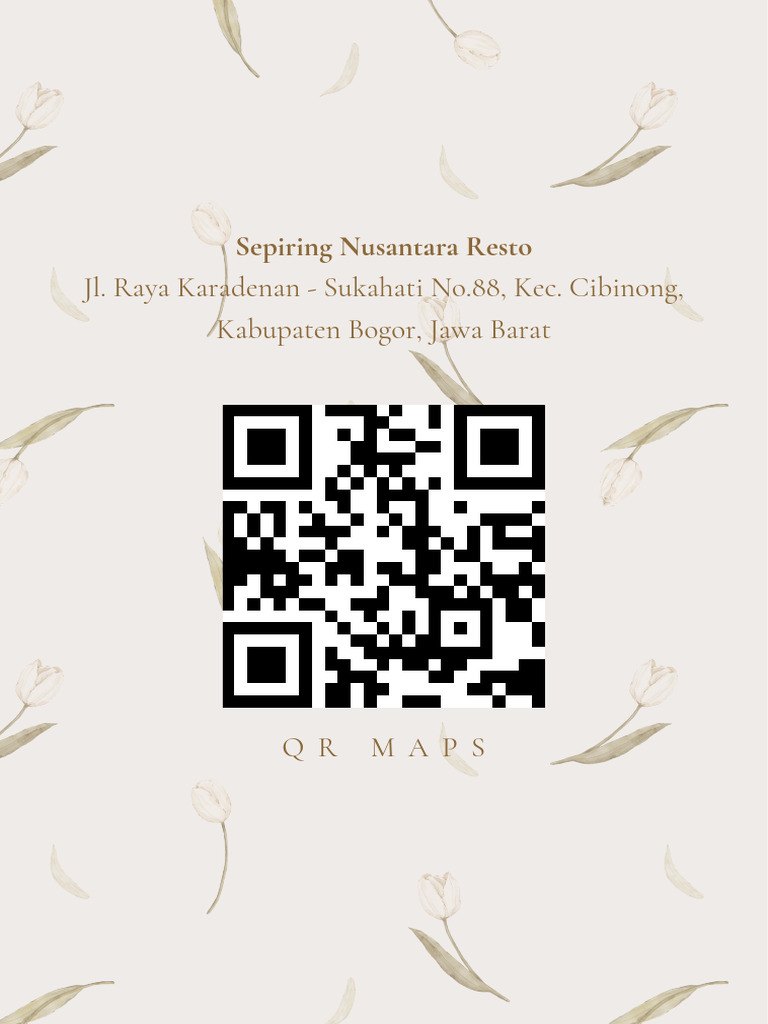 QR Maps Lokasi Pernikahan A7 | PDF
