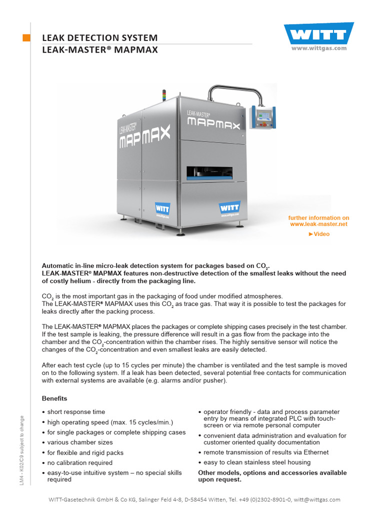 Leak-Master MAPMAX Detection System | PDF | Leak | Mechanical Engineering