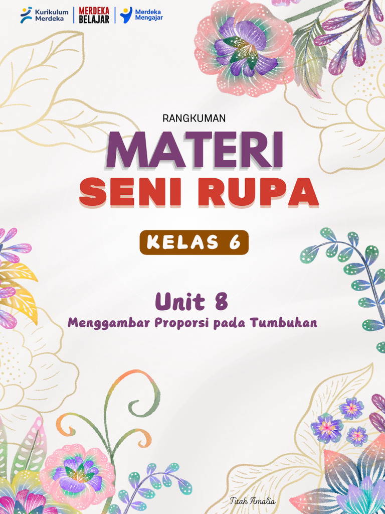 Rangkuman Materi Seni Rupa Kelas 6 Unit 8 Menggambar Proporsi Pada ...