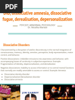 Multidimensional Inventory of Dissociation Mid 60 | PDF | Dissociation ...