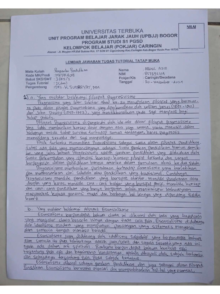 TTM 2 Pengantar Pendidikan | PDF