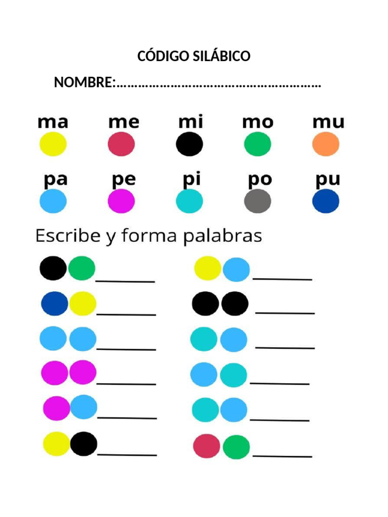 Código Silábico | PDF