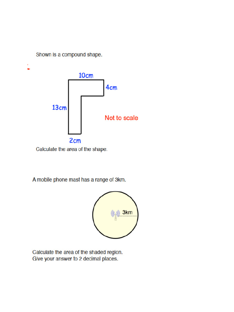 Math Test - Chapter-7 Perimeter, Area and Volume | PDF
