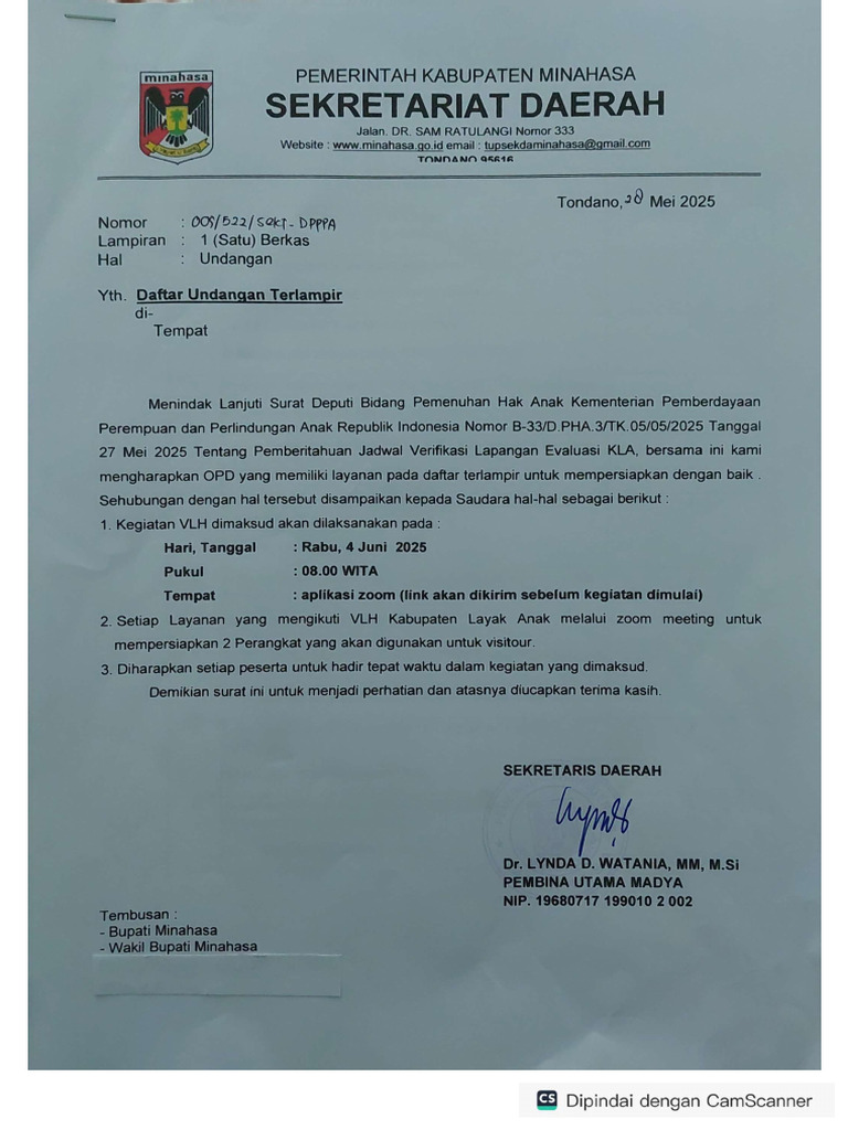 Undangan Layanan Verifikasi Kla | PDF