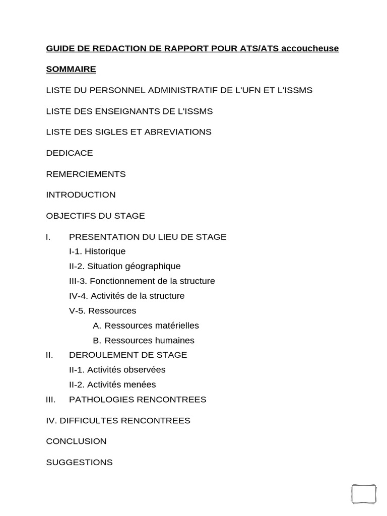 Guide de Redaction Rapport | PDF