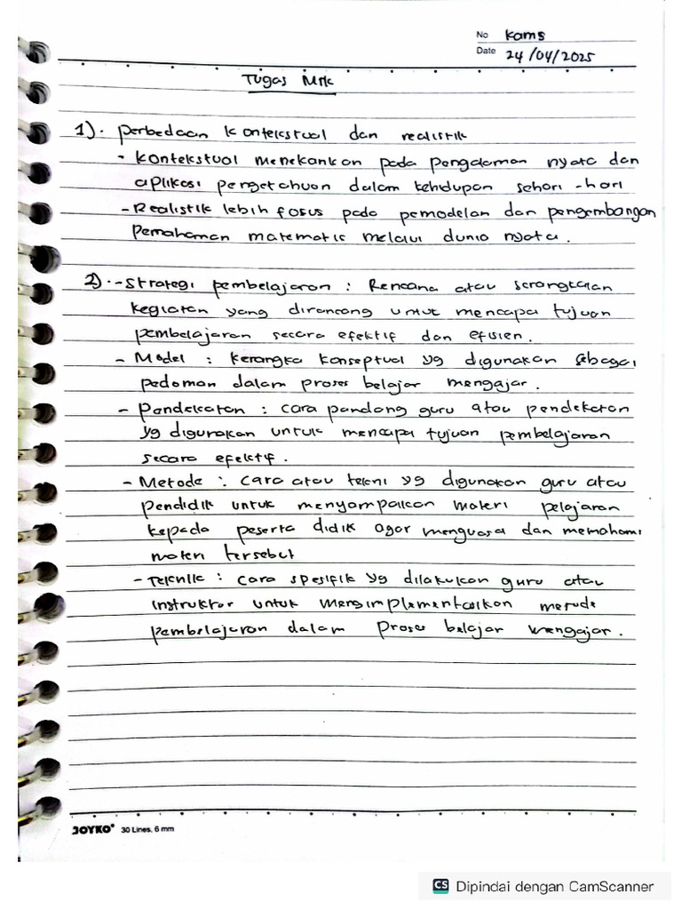 Catatan Matematika | PDF