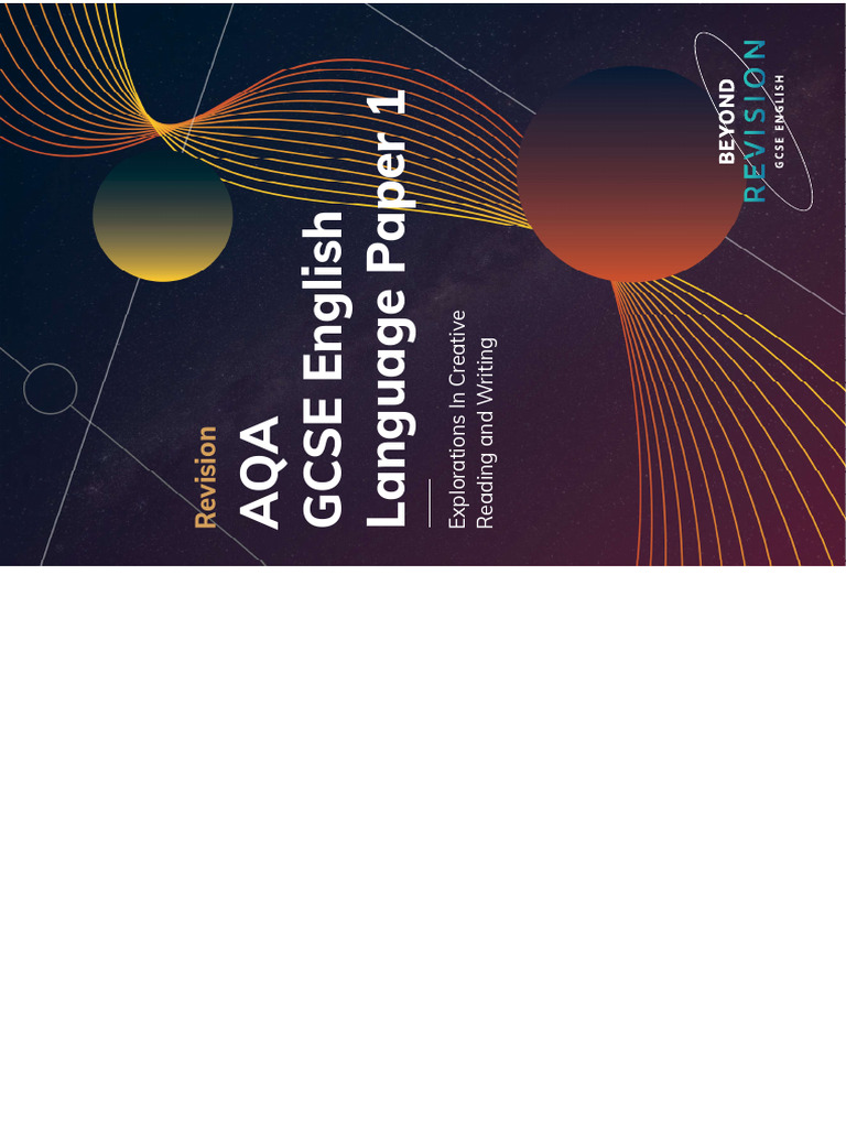 GCSE AQA English Language Paper 1 Exam Revision Booklet | PDF | English Language | Ghosts