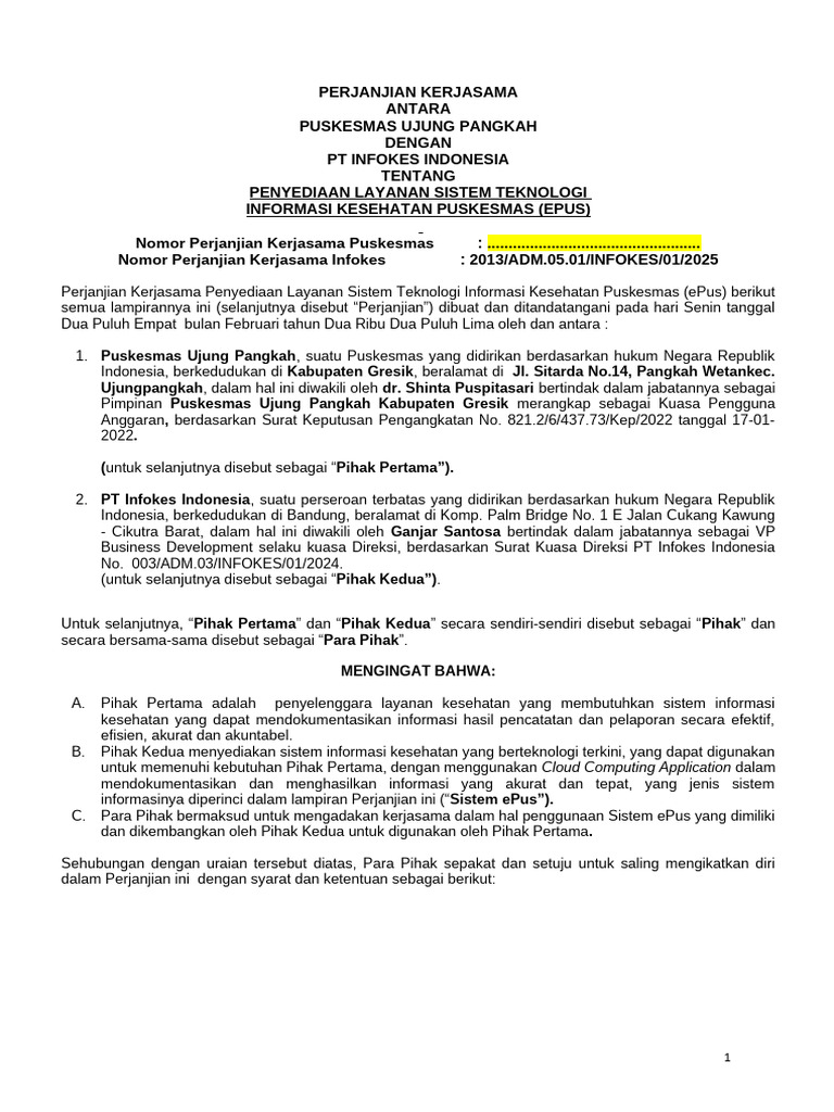 Kabupaten Gresik Ujung Pangkah - PKS 2025 | PDF