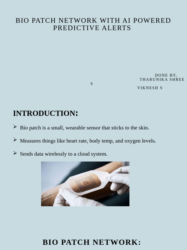 Bio Patch | PDF