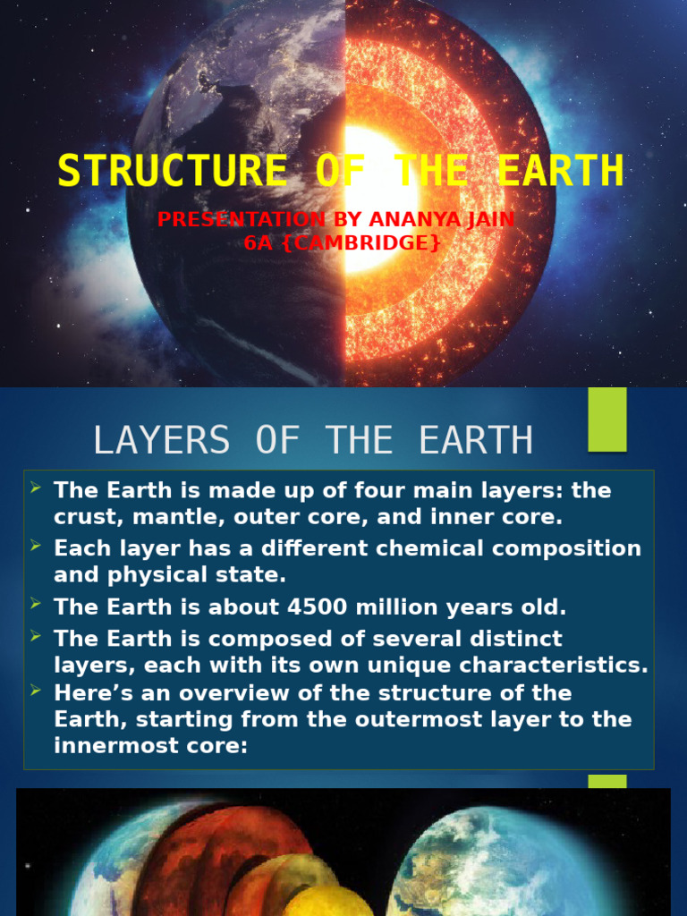 Structure of The Earth PPT Ananya Jain | PDF | Earth | Planetary Science