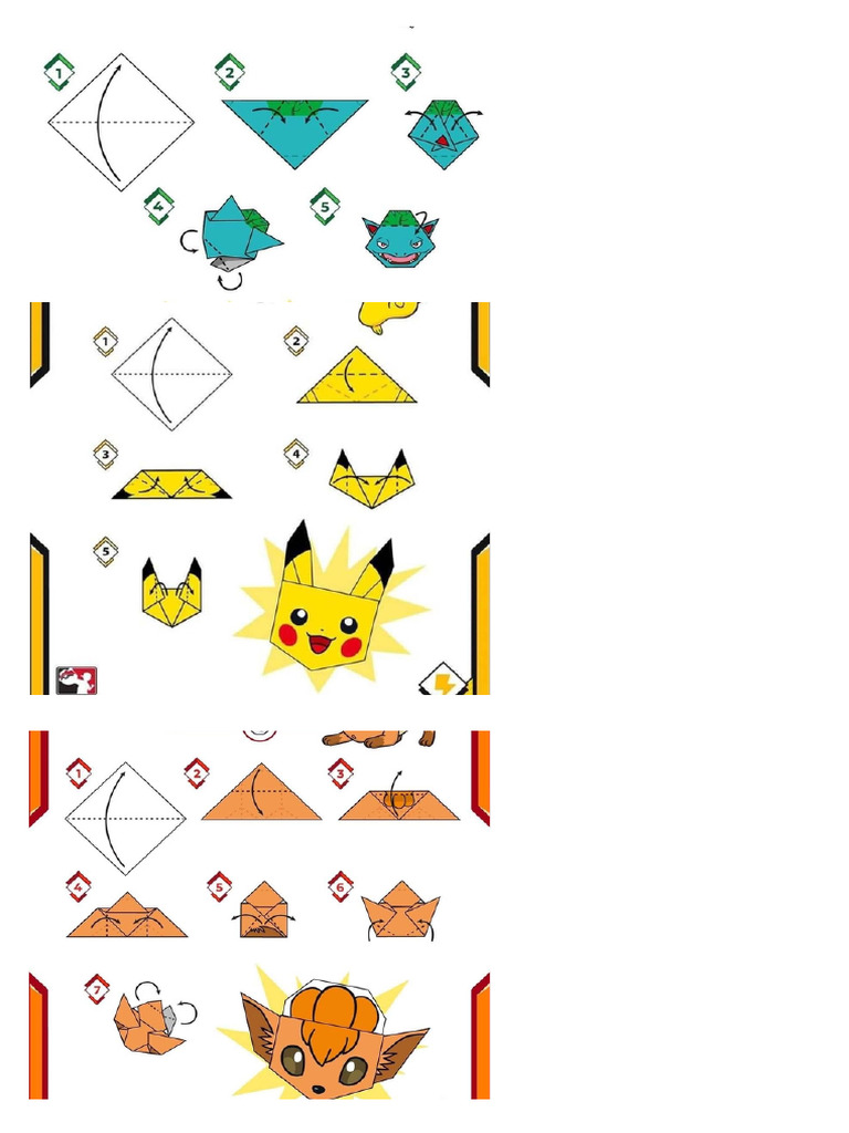 Origami Pokémon | PDF