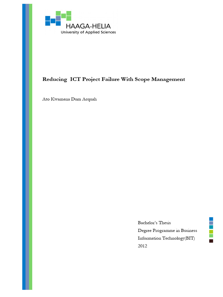 2012-Reducing ICT Project Failure With Scope Management | PDF | Project ...