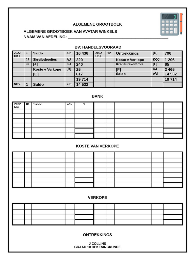 Algemene Grootboek | PDF