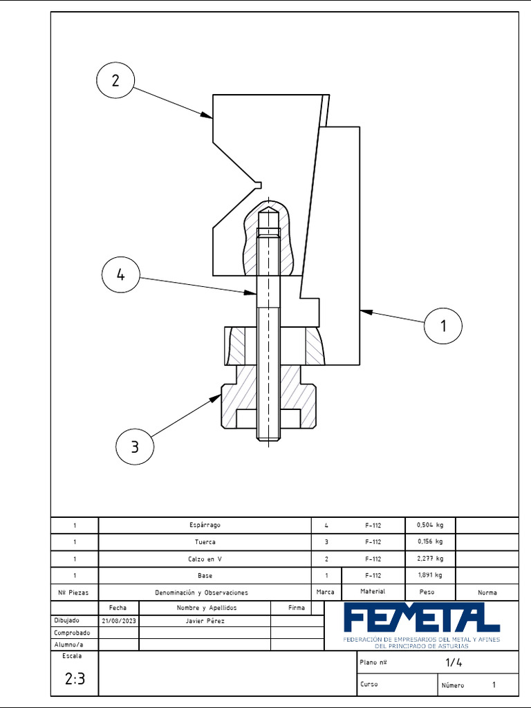 Soporte en V Simp | PDF