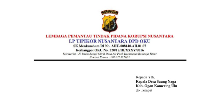 Kop Surat Saung Naga | PDF