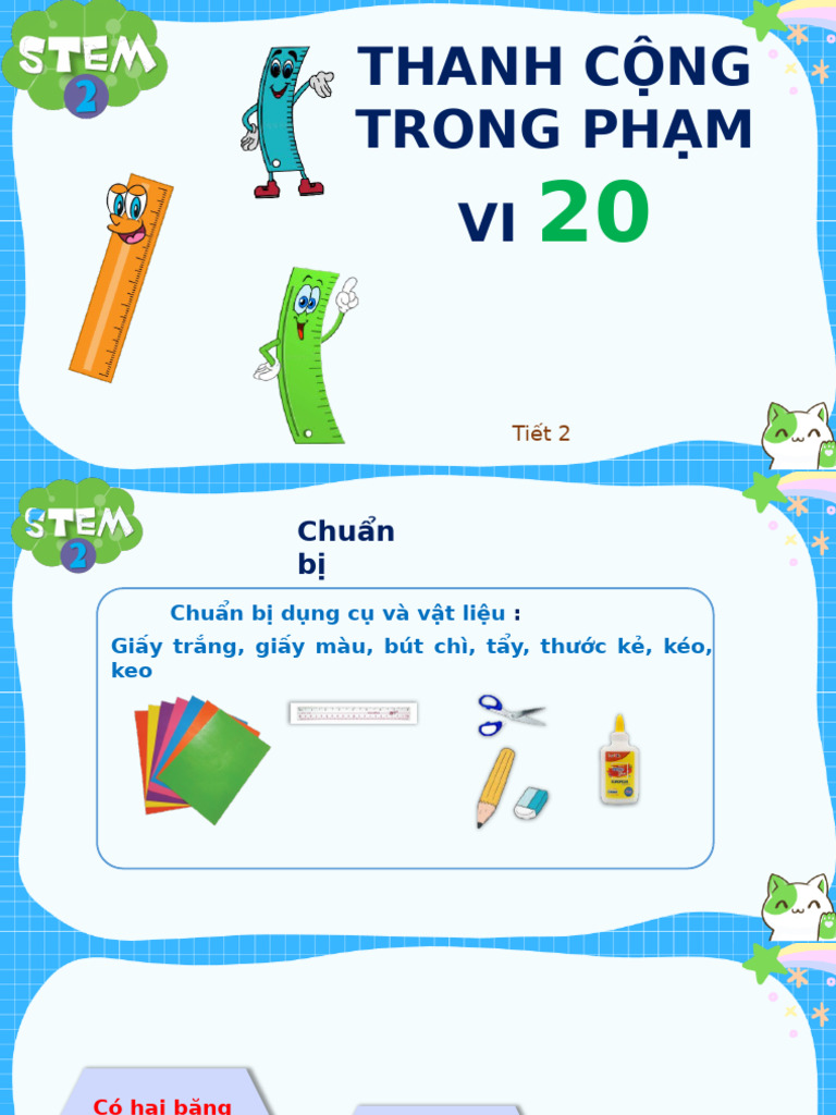 BH STEM 2 - Bài 4 - Thanh C NG Trong PH M Vi 20 - BGDT | PDF