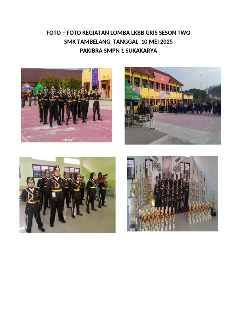 Laporan Foto Kegiatan Lomba LPBB Tamblang | PDF