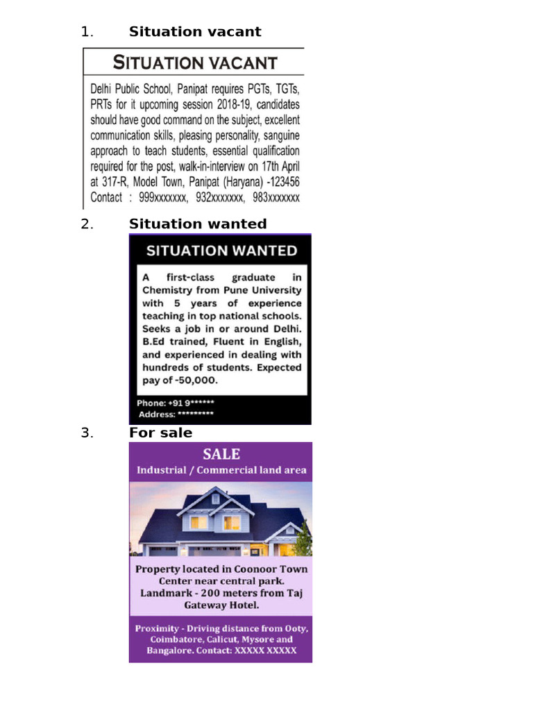 Situation Vacant | PDF