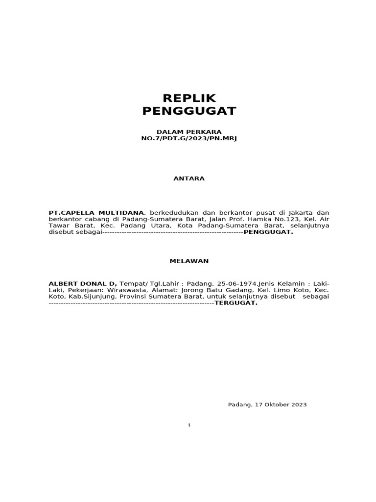 REPLIK | PDF