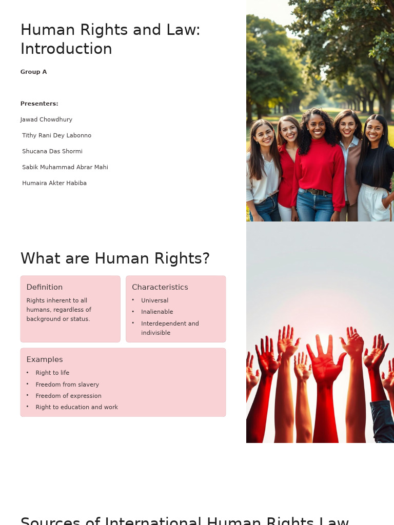 Human Rights and Law Introduction | PDF