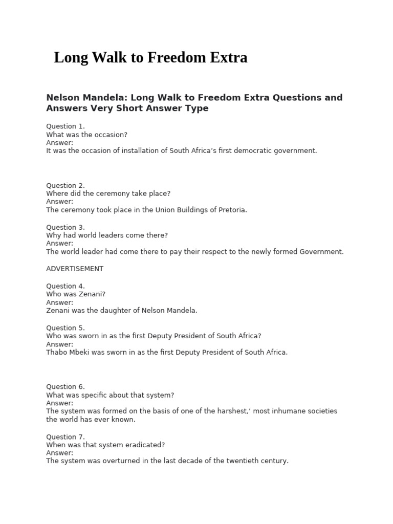 Nelson Mandela Long Walk to Freedom E | PDF | Nelson Mandela | Apartheid