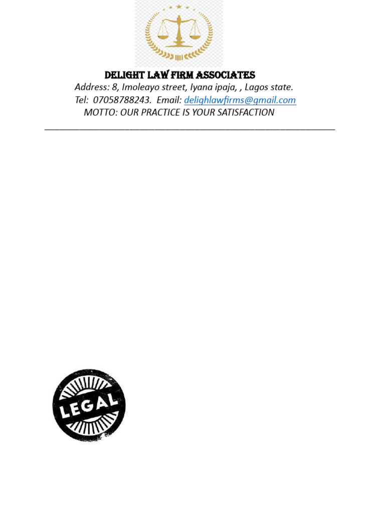 Blessing Lawyer Reference Letter | PDF