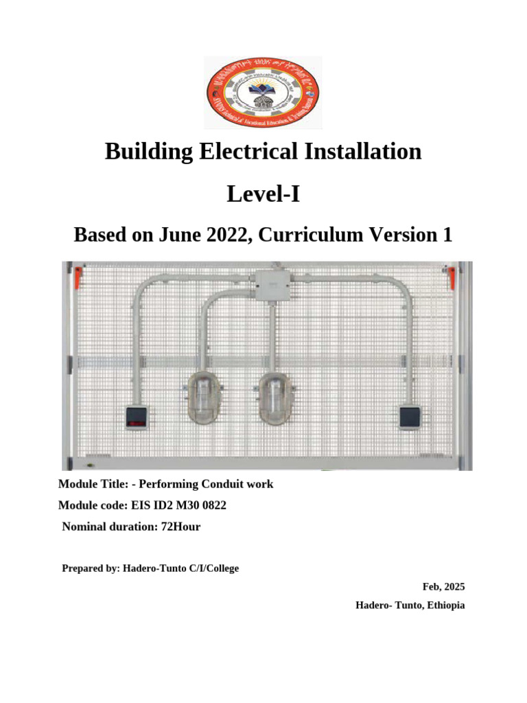 M08 Perform Conduit Work Edited | PDF | Occupational Safety And Health | Personal Protective ...