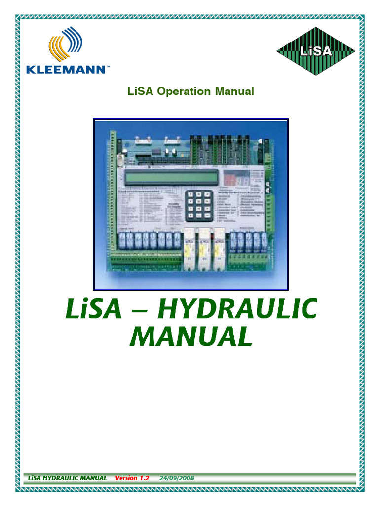Lisa Operation Manual (Kleemann) | PDF | Electrical Engineering ...