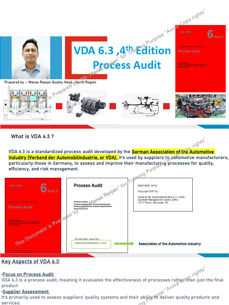VDA 6.3 Process Audit Overview | PDF | Risk Management | Risk