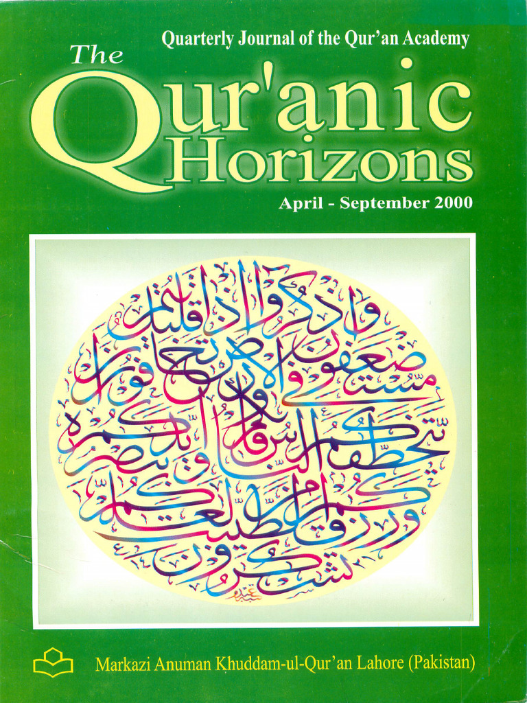 The Quranic Horizons April-September 2000 | PDF | Muhammad | Pakistan ...