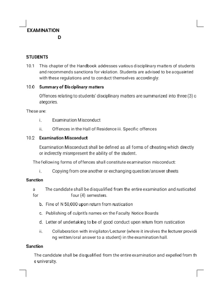 Revised Sections in The 2025 Edition of Student Hand Book - Phoenix | PDF