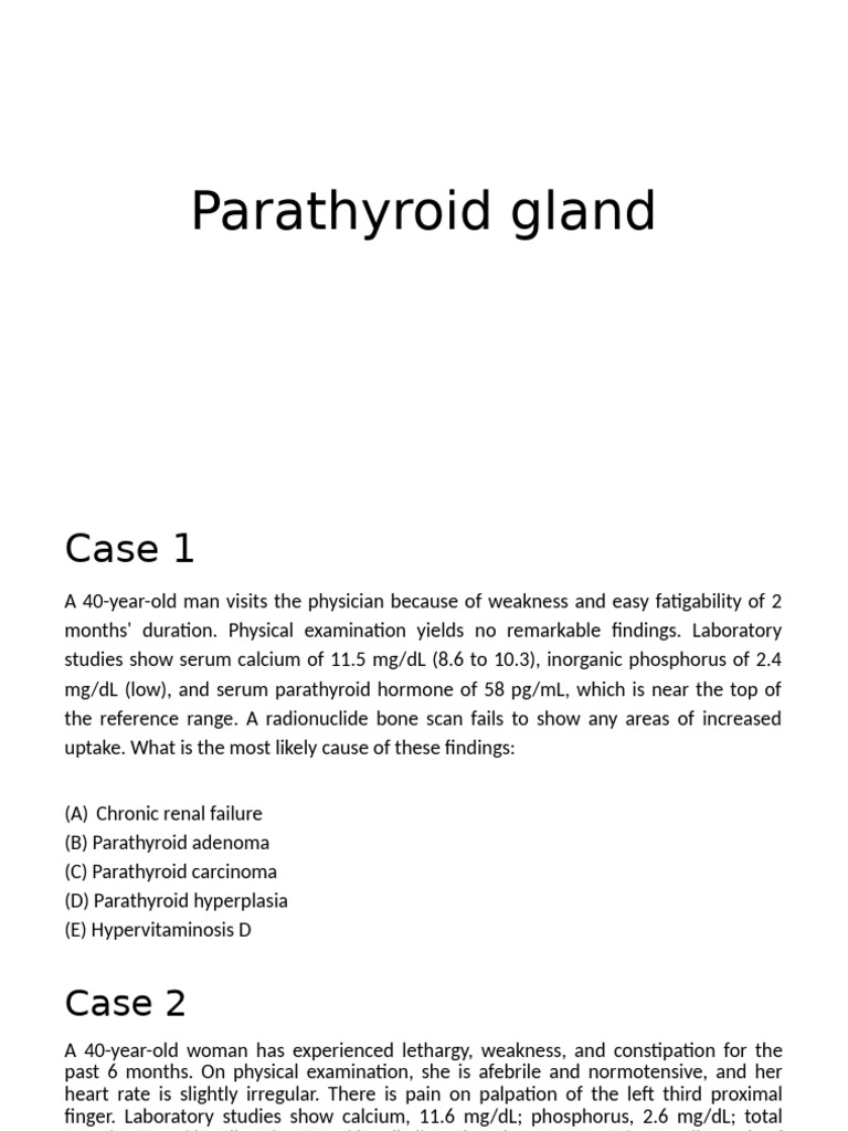 Parathyroid - For Students | PDF | Parathyroid Gland | Thyroid