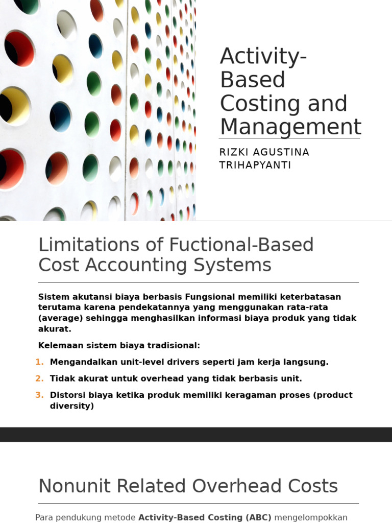 Rizki Agustina_chapter7_Activity Based Costing | PDF