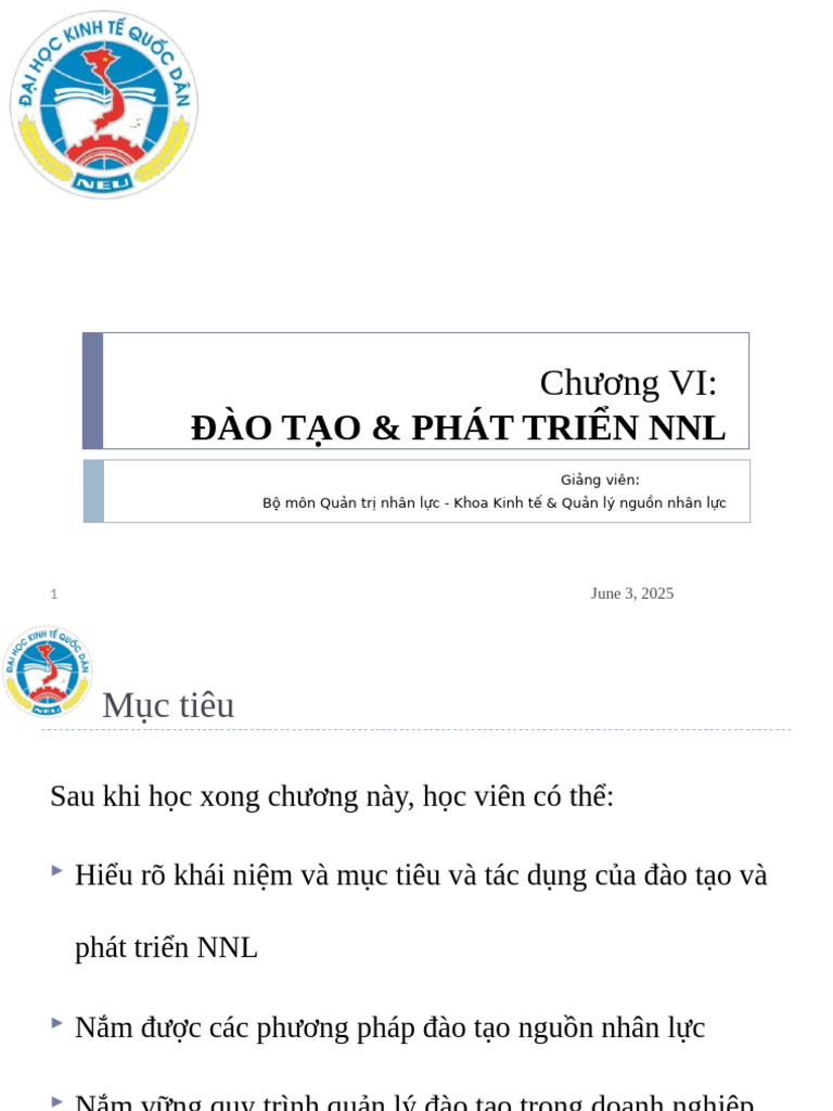 06 Đào tạo và phát triển NNL - 3tc | PDF