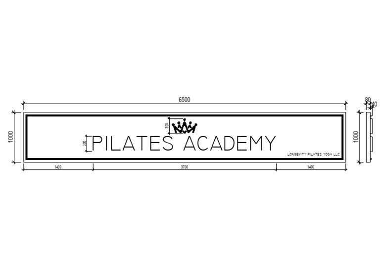 Pilates Academy - Signage Board 2 | PDF