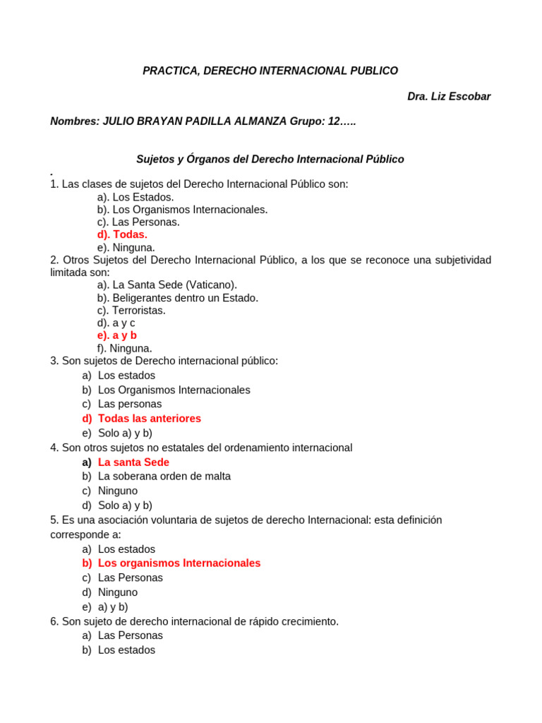 Practica Brayan | PDF | Misión diplomática | Diplomacia