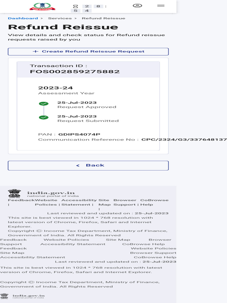 Refund Reissue Request Overview | PDF