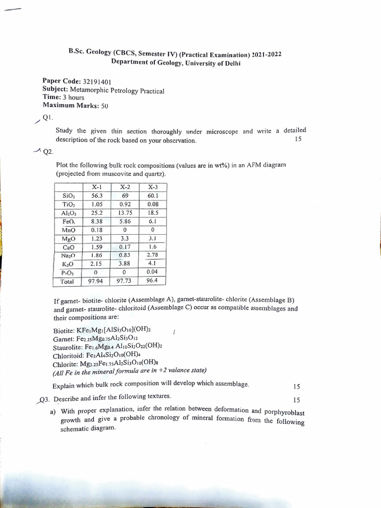 Meta + Hydro + Strati Practicals | PDF | Stratigraphy | Earth Sciences