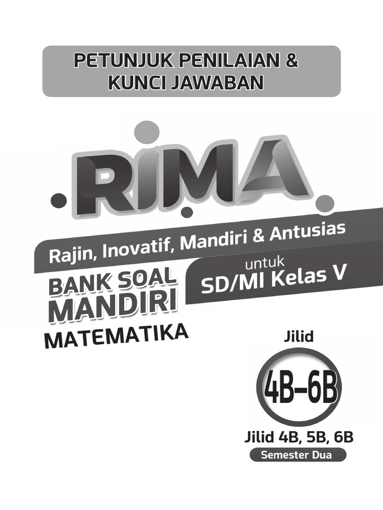 Kunci Bank Soal Rima Mat 4b, 5b, 6b | PDF